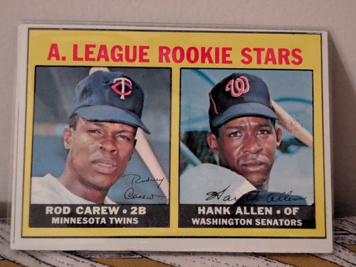 1967 Topps A. League Rookie Stars #569 (Rod Carew / Hank Allen) RC NO ...