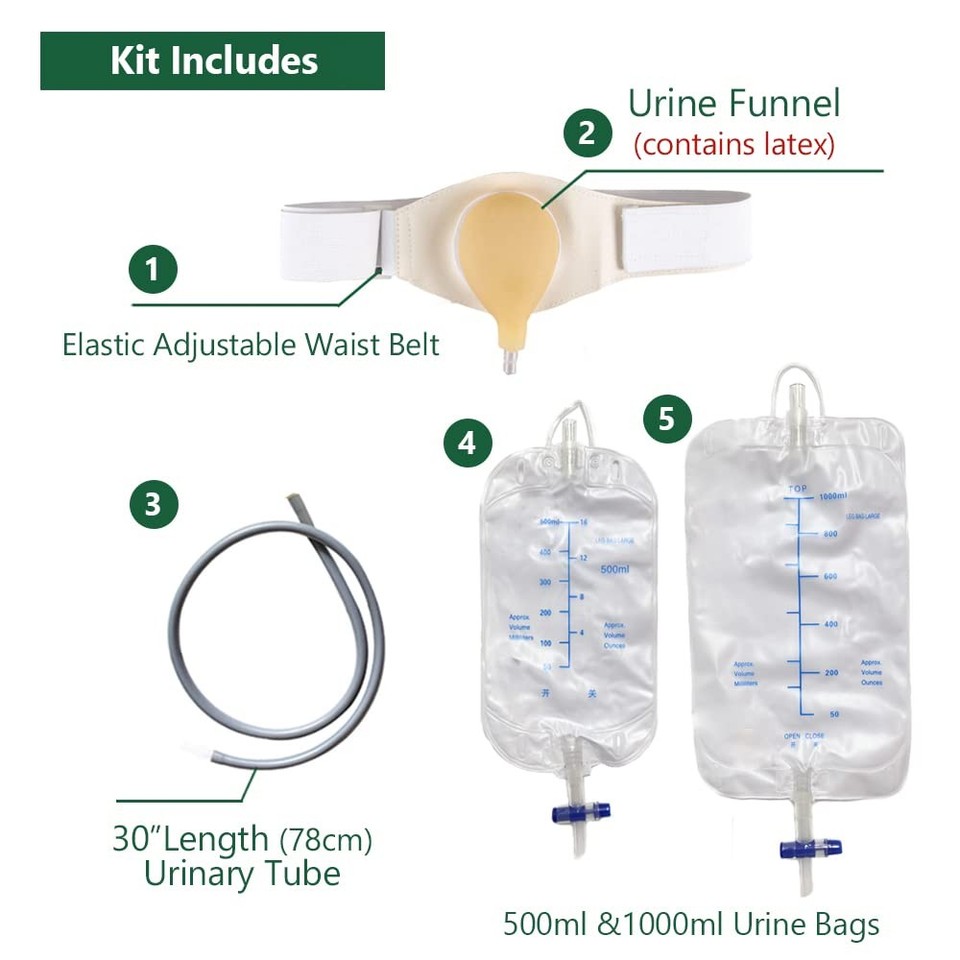 Abdominal Ostomy Bag Belt Drainage Kit - Bladder Urine Collector Waist ...