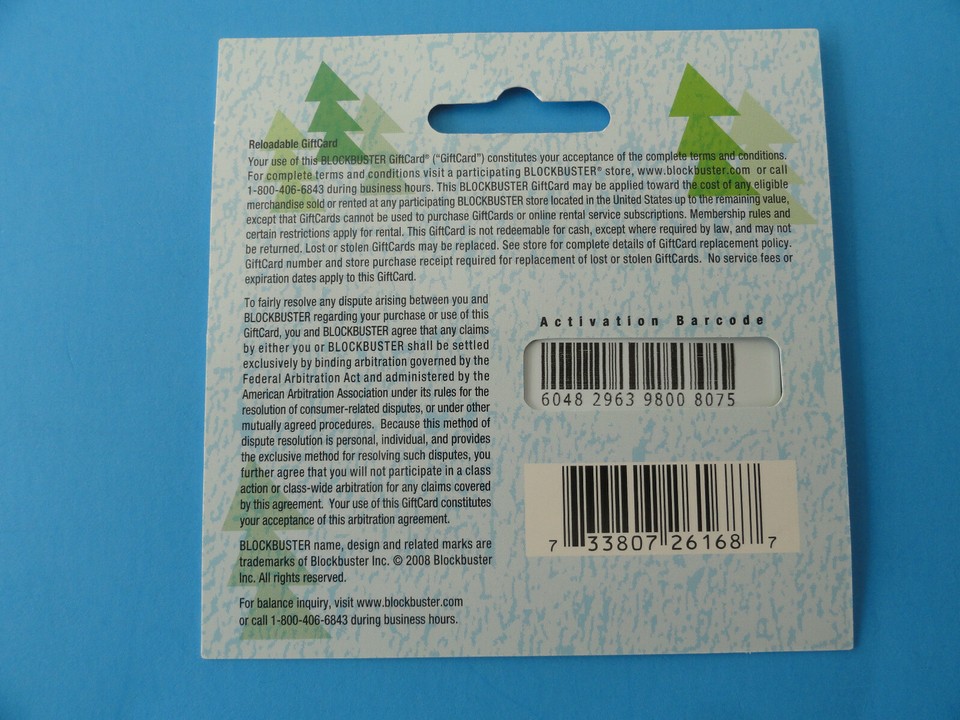 BLOCKBUSTER GIFT CARD CHRISTMAS SANTASNOW BOARDING BRAND NEW (NO VALUE ...