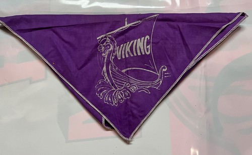 Vintage 1960s Boy Scouts VIKING COUNCIL purple/silver Neckerchief ...
