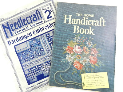 Home Handicraft Book 1941+ Needlecraft Journal Hardanger Crafts Sewing ...