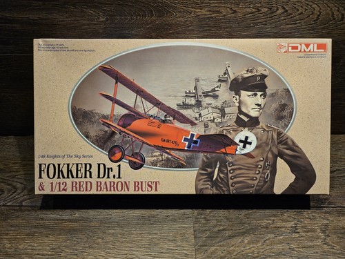 DML Dragon - Fokker Dr.1 & 1/12 Red Baron Bust - 1/48 Scale Model Kit ...