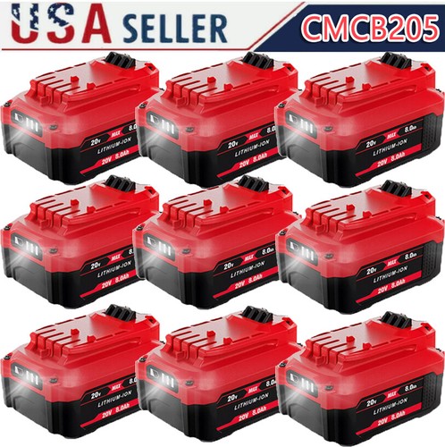 20V 8.0Ah For Craftsman Battery V20 CMCB205 CMCB204 CMCB206 Cordless ...