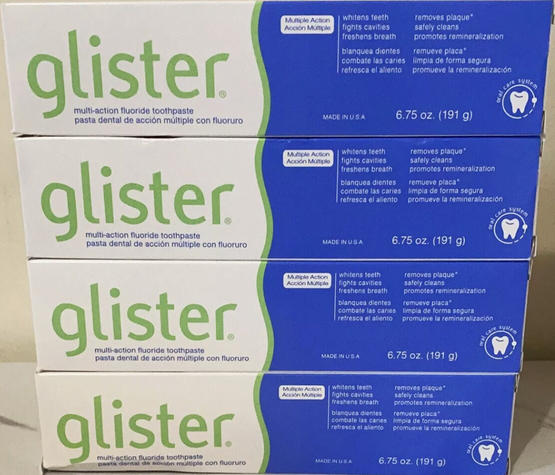Buy 4 PACK Glister Toothpaste Multi-action Fluoride 6.75 oz. Each Amway ...