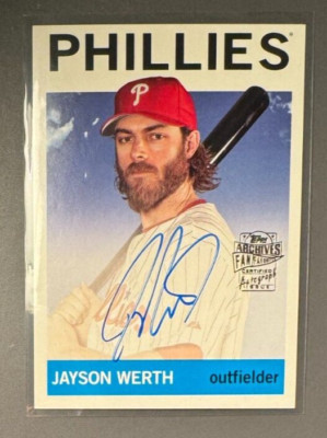 2023 Topps Archives 64FF-JW Jayson Werth Autograph | eBay