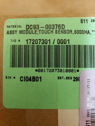 DC93-00376D New OEM Genuine Samsung Washer Control Panel Module For ...