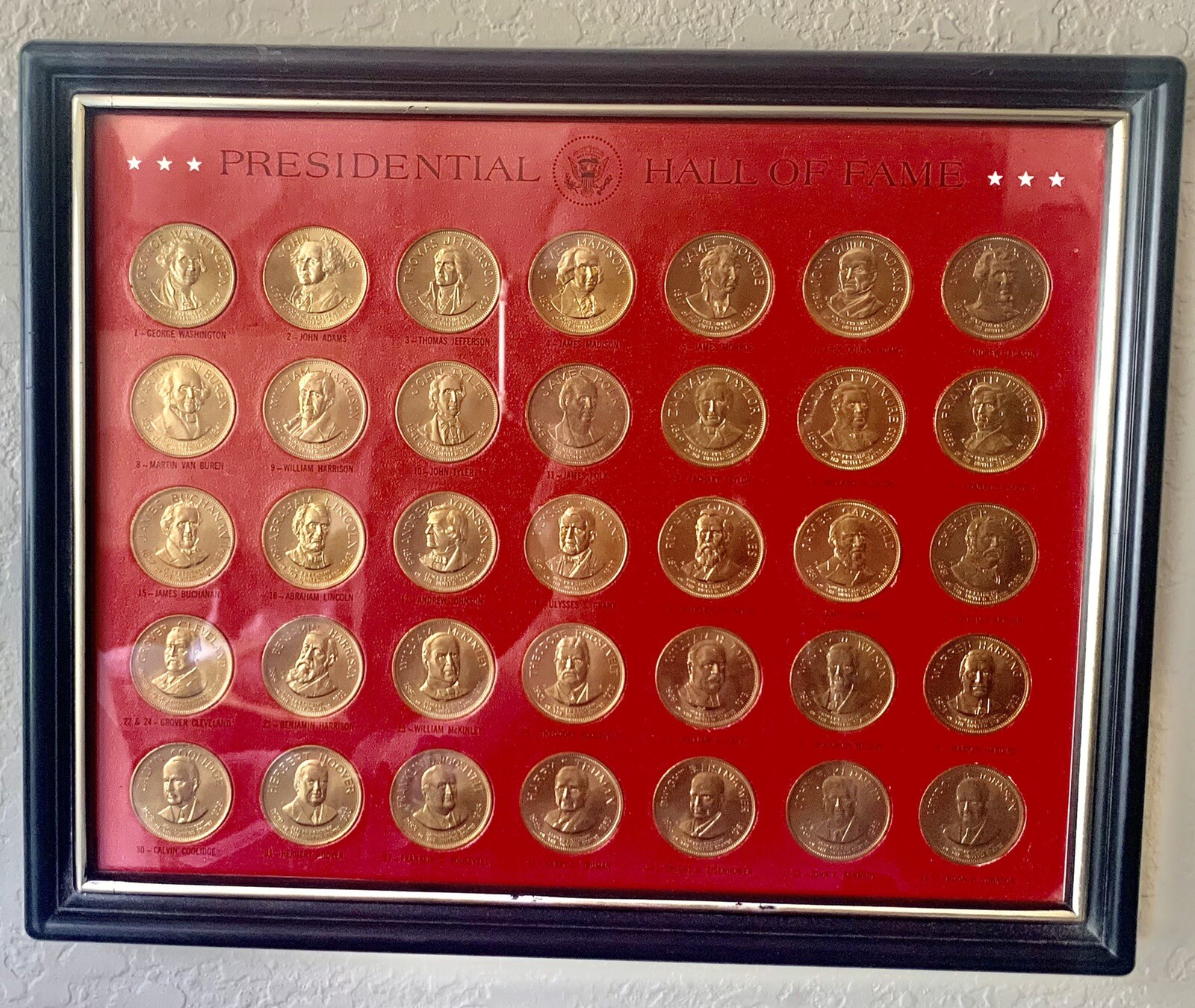 U.S. PRESIDENTIAL HALL OF FAME SOLID BRONZE COLLECTOR'S SET 35 Bronze ...