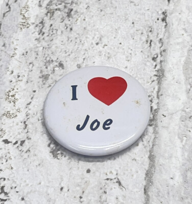 Vintage I Love Joe Pinback Button | eBay