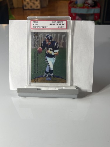 1998 Topps Finest Rookie Card #150 with Coating Ryan Leaf KSA 9 ...