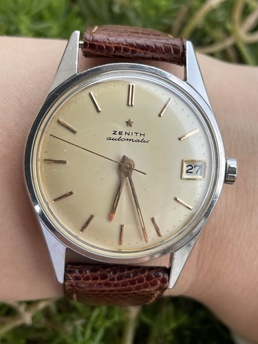 ZENITH CAPTAIN WATCH AUTOMATIC CAL.71 BUMPER MENS 36mm SWISS MADE JUST ...