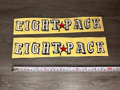 DK Eight Pack BMX Bike Top Tube Decal Set Red White | eBay