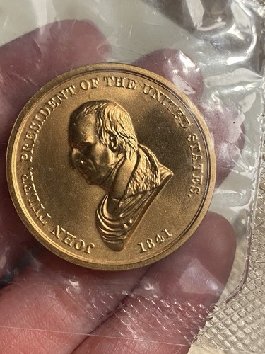 1841 John Tyler President Copper Token Coin Unc-Proof? 33MM* | eBay
