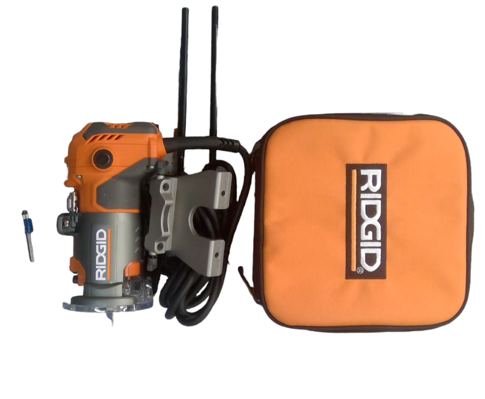 RIDGID R24012 5.5 Amp Corded Compact Power Trim Router with Micro ...