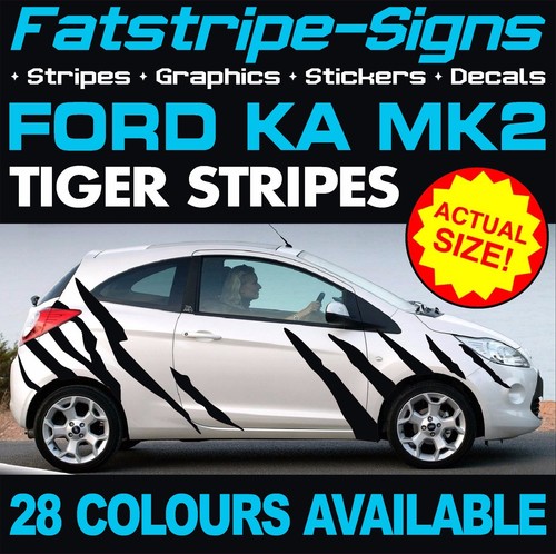 to fit FORD KA MK2 TIGER STRIPES GRAPHICS DECALS STICKERS ST STREET ...