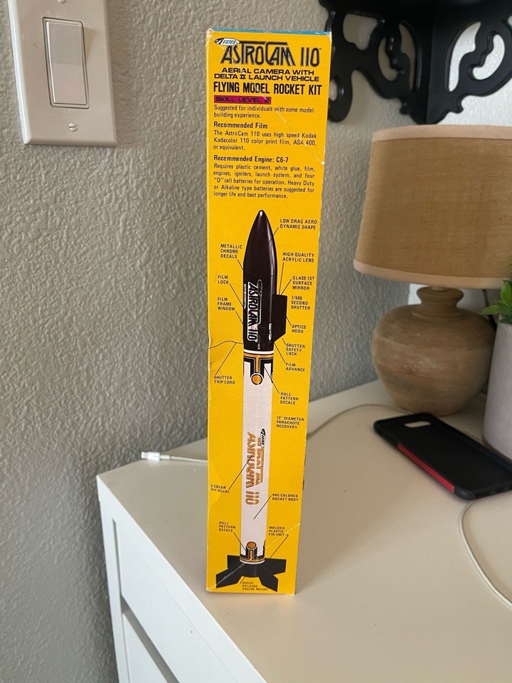 Estes ASTROCAM 110 model rocket kit with a camera on board | eBay