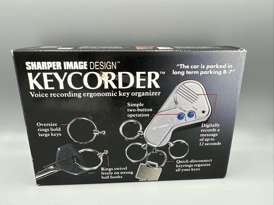 WORKS Sharper Image Design Keycorder S1455 Voice Recording Key ...