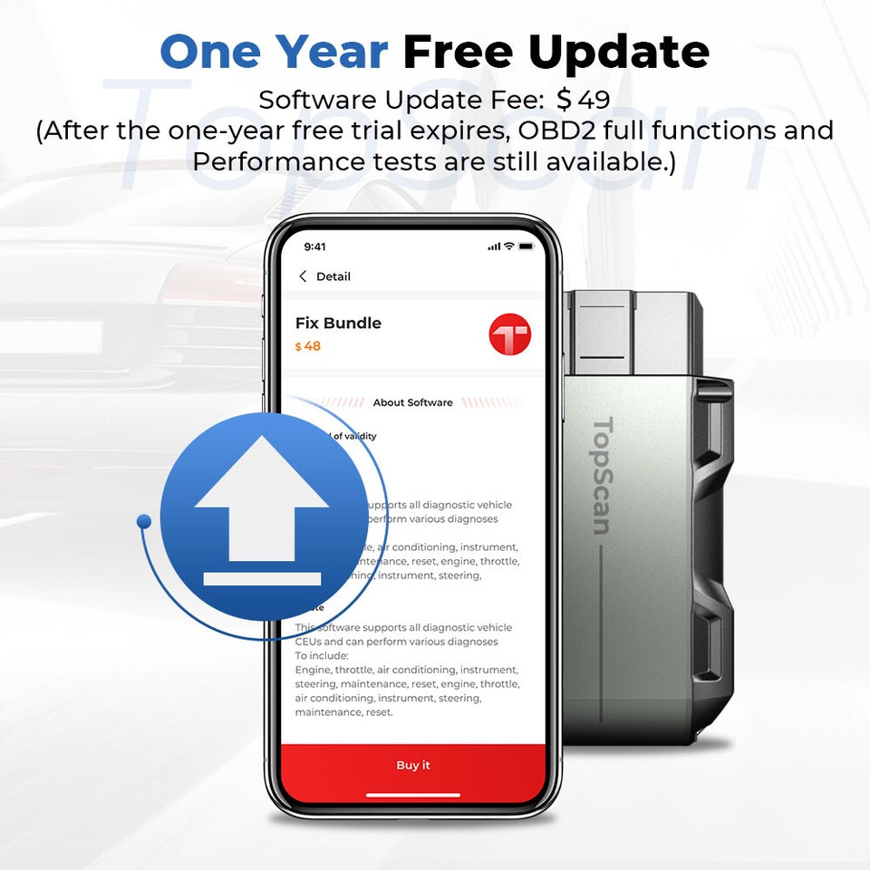 TOPDON TOPSCAN Bidirectional OBD2 Scanner Code Reader All System ...