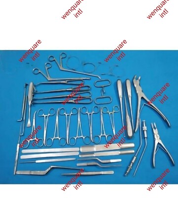 Basic Surgical Orthopedic Spine Instruments Craniotomy Set 40 PCS Best ...