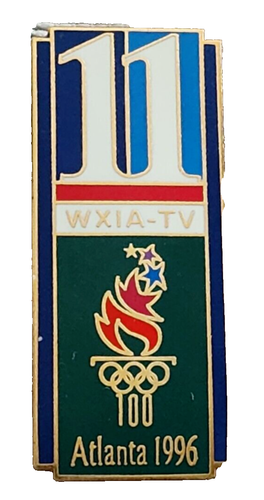 1996 Atlanta Georgia Olympics WXIA Channel 11 TV Television Pin ...