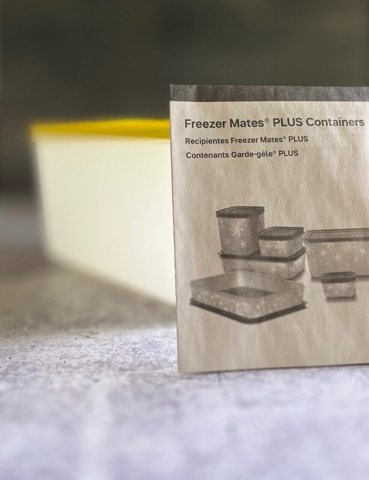 NEW Tupperware Freezer Mates Plus Medium Deep Snowflake 11 cup ...