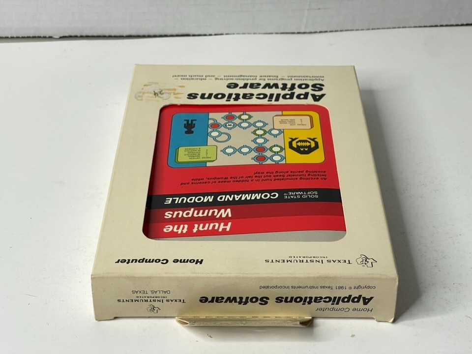 Hunt The Wumpus Game Cartridge & Book Texas Instruments NOS | eBay