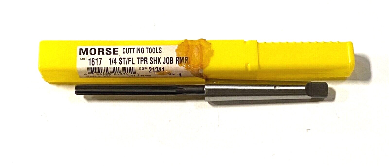 Morse 1/4" Jobber Reamer Taper Shank HSS Straight Flute USA Made 21341 ...
