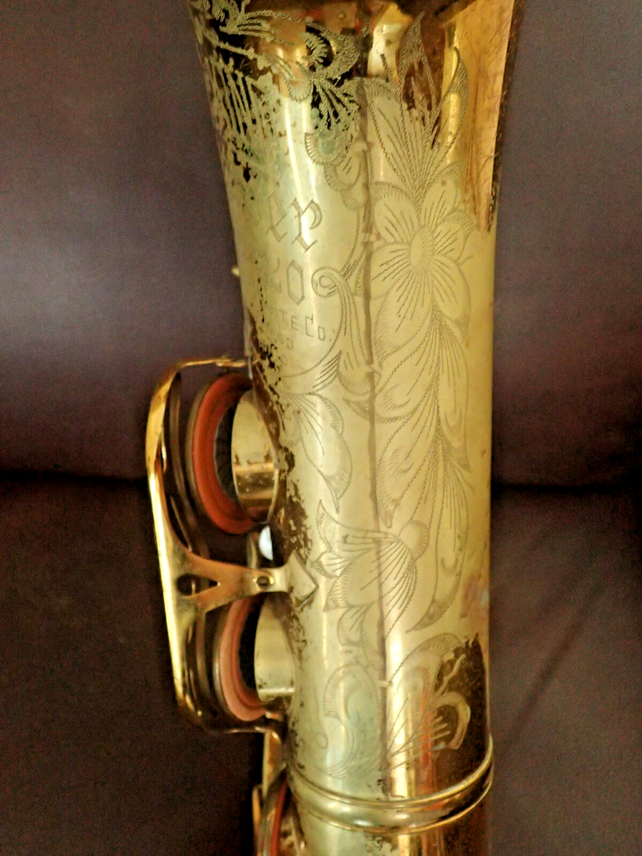 1952 KING SUPER 20 SERIES II TENOR SAXOPHONE FULL PEARLS SILVER NECK ...