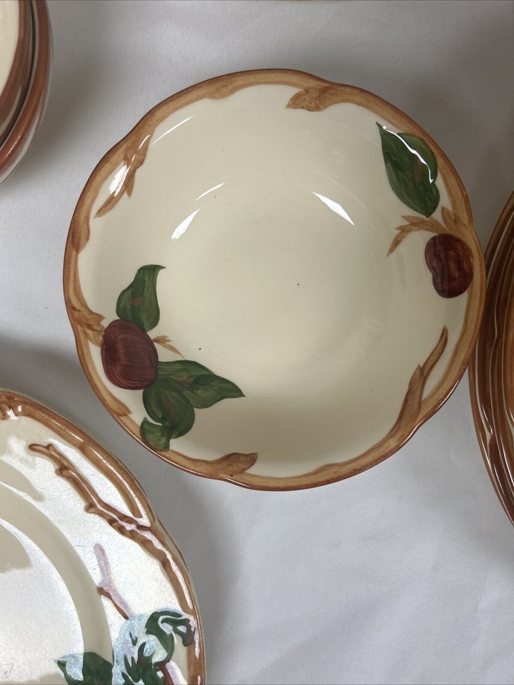 Franciscan Apple Dishware Set of 33 Pcs Plates and Bowls | eBay
