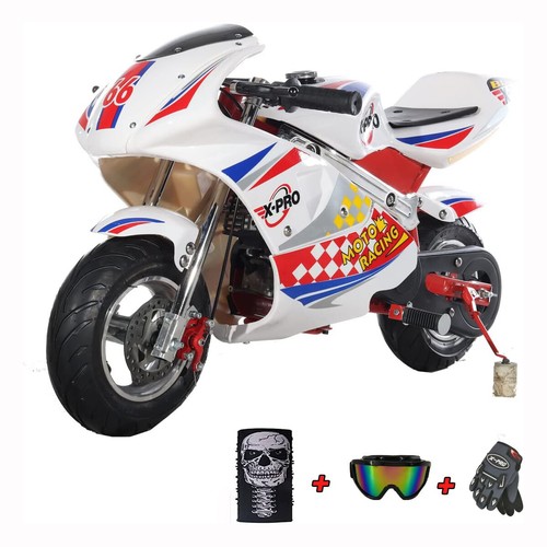 X-PRO 40cc Pocket Bike Gas Powered 4 Stroke Kids Mini Bike Off Road ...