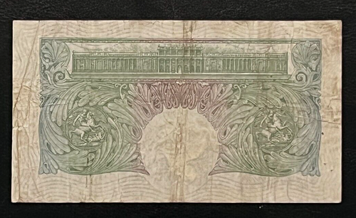 1928 BRITISH £1 ONE POUND TREASURY NOTE, C.P. MAHON, B-211, VF+CRISP ...