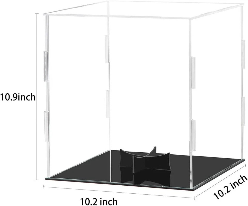 Basketball Display Case Clear Acrylic Glass Cube Assemble Countertop ...