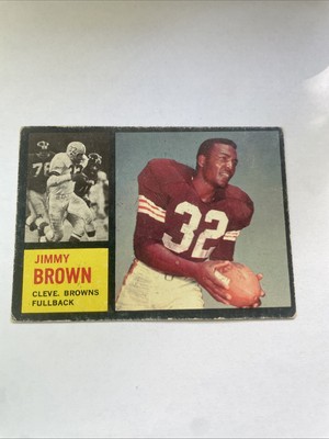 1962 Topps - #28 Jim Brown Cleveland Browns GREAT CONDITION | eBay