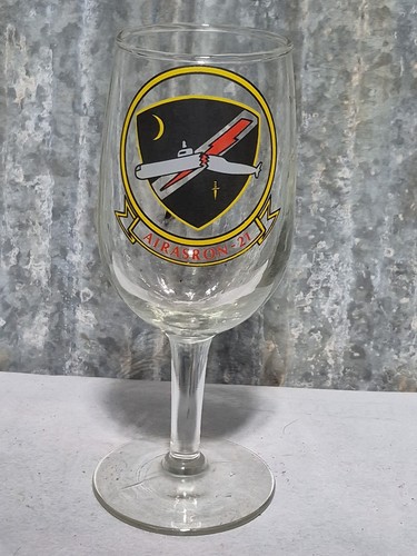 Military Squadron Souvenir Wine Glass Airasron 21 | eBay