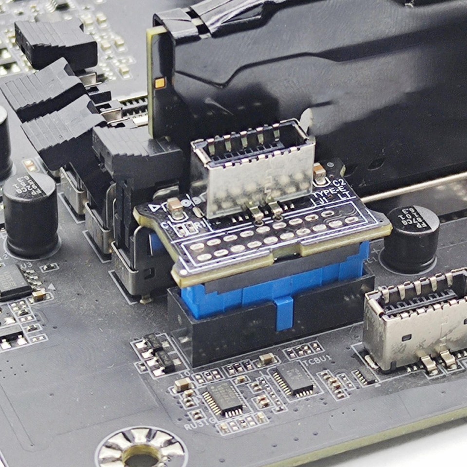 USB 3.1 Front Panel Socket to USB 3.0 20Pin Header Extension Cable ...