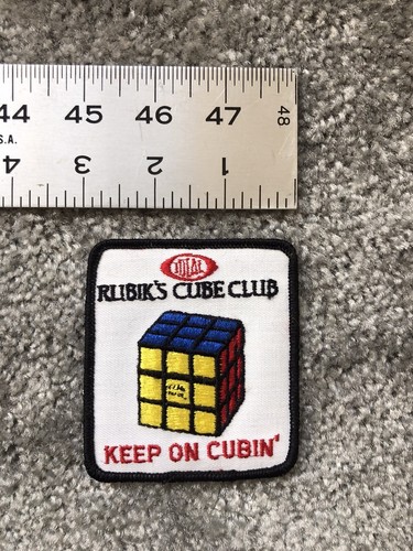 Rare Vintage Rubik’s Cube Club Patch -Keep On Cubin | eBay