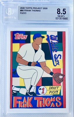 Topps Project 2020 Frank Thomas #96 Fucci BGS 8.5 Low Pop & Limited PR ...