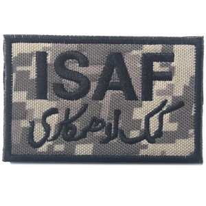 ISAF International Security Assistance in Afghanistan ARMY BADGE PATCH ...