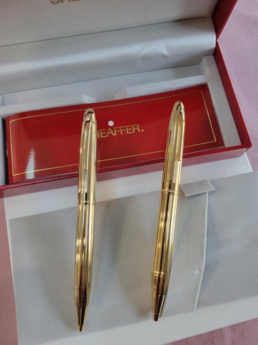 Sheaffer Crest, White Dot, 23K GE ballpoint pen / pencil set, made in ...