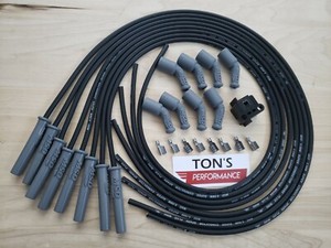 42" 8.5mm MSD Spark Plug Wires LS Coil Relocation kit LSX LS1 LS2 LS3 ...