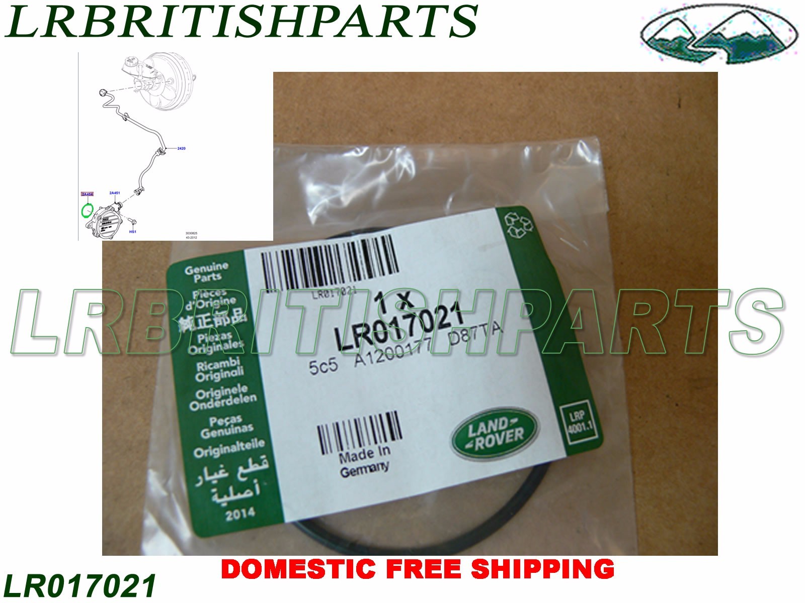 GENUINE LAND ROVER VACUUM PUMP SEAL LR2 3.2L PETROL OEM NEW LR017021 | eBay
