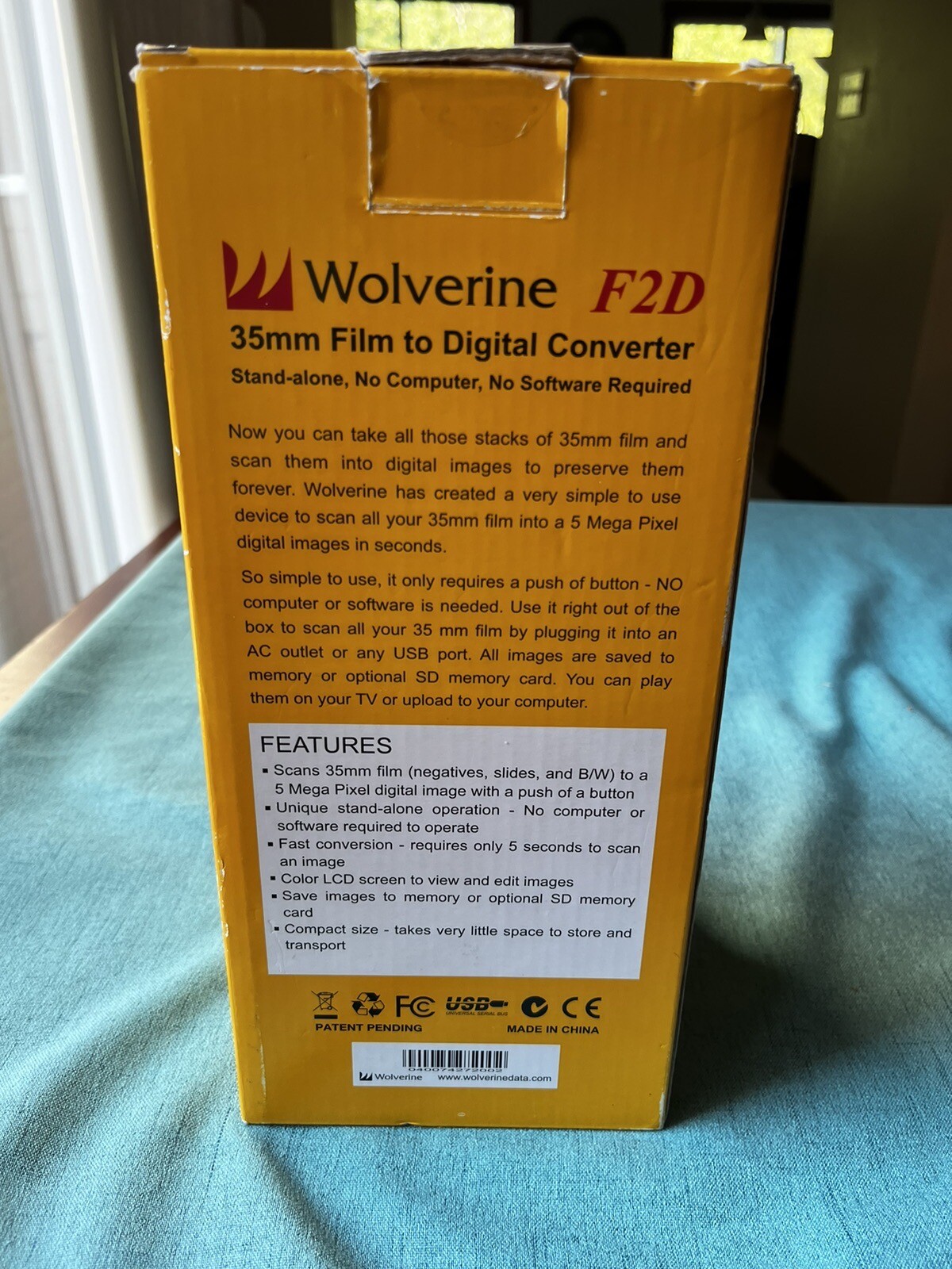 Wolverine Data F2D F2D200 Slide & Film Scanner Stand Alone No Computer ...