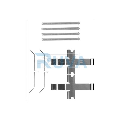 Fits Toyota Hilux 2.5 D 3.0 4.2 TD Ruva Front Brake Pads Fitting Kit ...