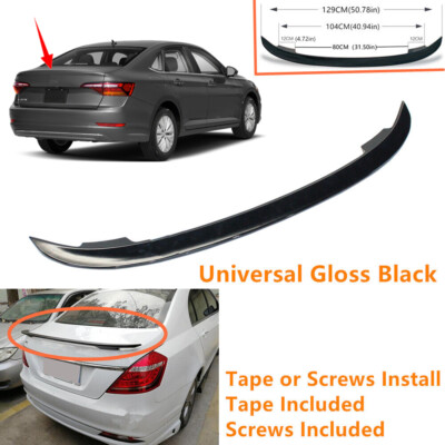 Fit For VW Jetta 2019-2022 Rear Trunk Lip Spoiler Wing Black Universal ...