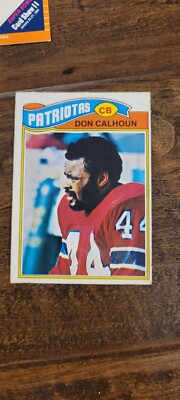 1977 TOPPS MEXICAN NFL CARD MEXICO DON CALHOUN PATRIOTS BILLS KANSAS ...