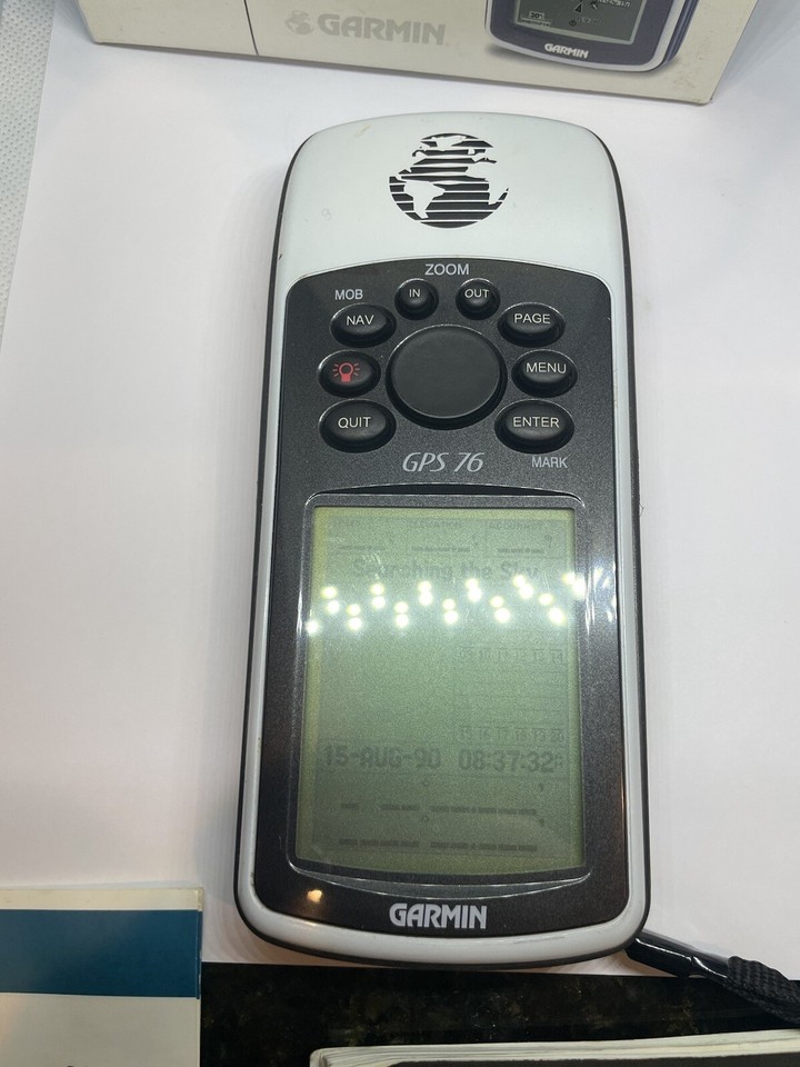 Vintage Garmin GPS 76 Handheld GPS Receiver Versatile Navigator in Box ...