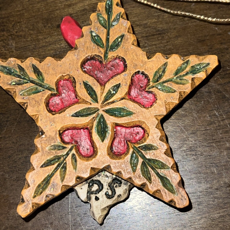 Pam Schifferl PS Midwest Cannon Falls SANTA STAR Folk Art Christmas ...