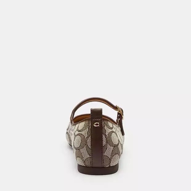 NEW Coach C Rivet Mary Jane In Signature Jacquard Oak/Maple CAP82 | eBay