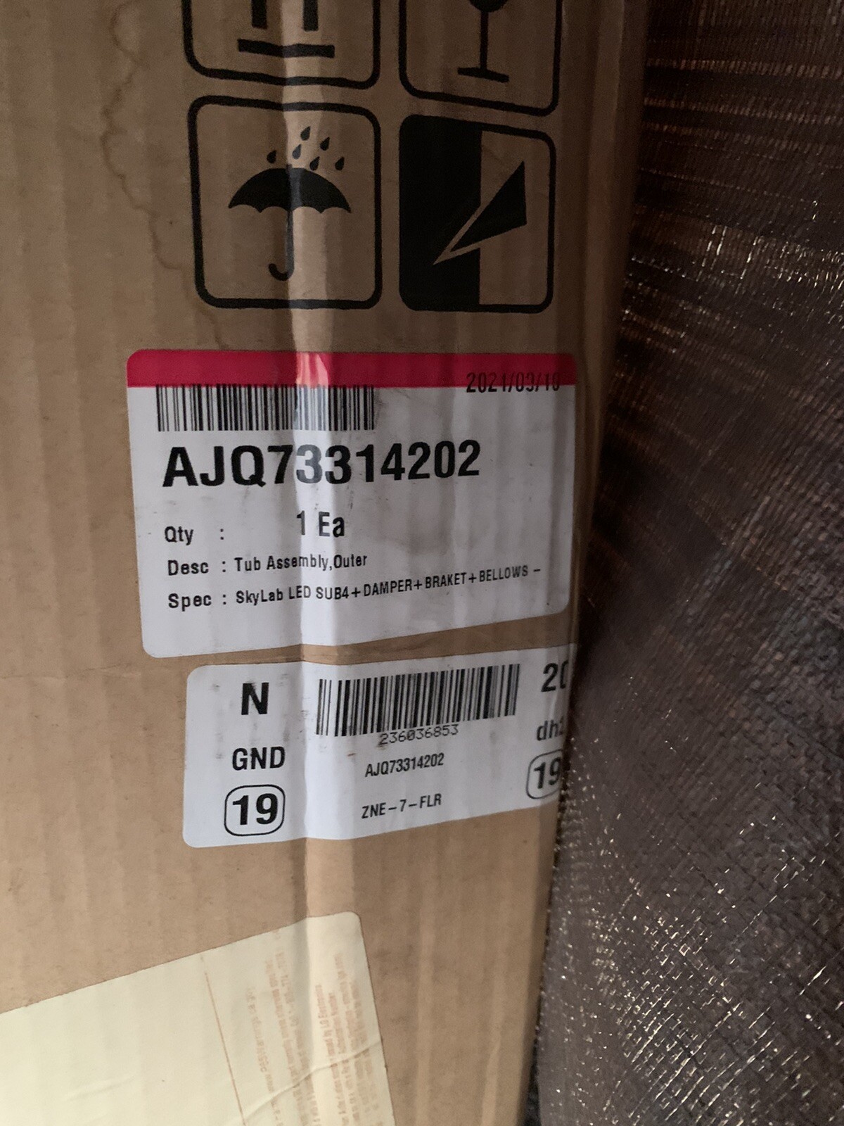 LG AJQ73314202 Washer Outer Tub Assembly for sale online | eBay