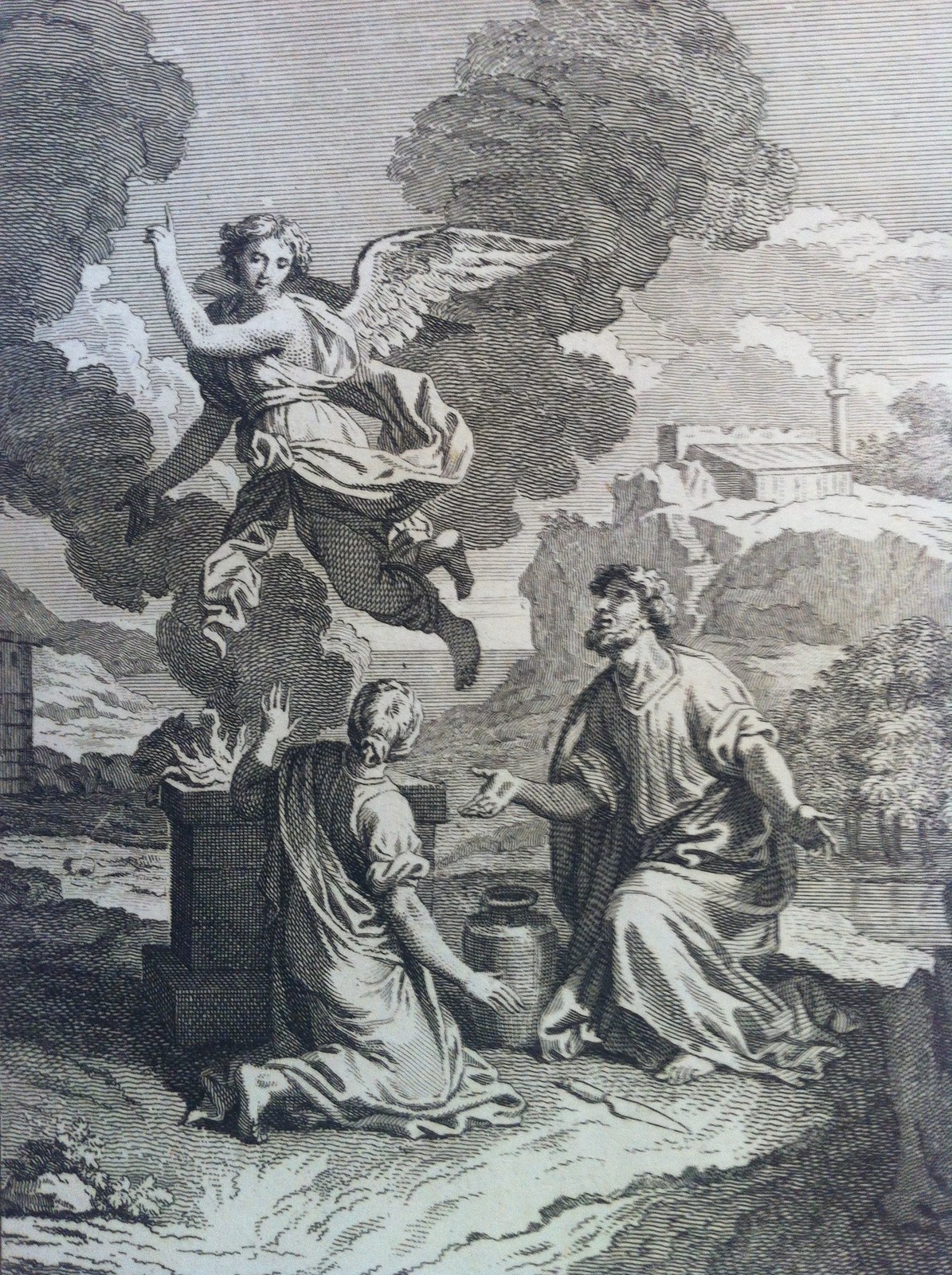 La naissance de SAMSON THE CHRISTIAN'S FAMILY BIBLE Gravure 1763 | eBay