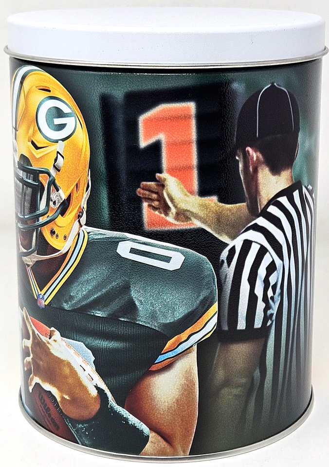 1st Down! Green Bay Packers NFL Football Tin Popcorn Bucket Metal ...